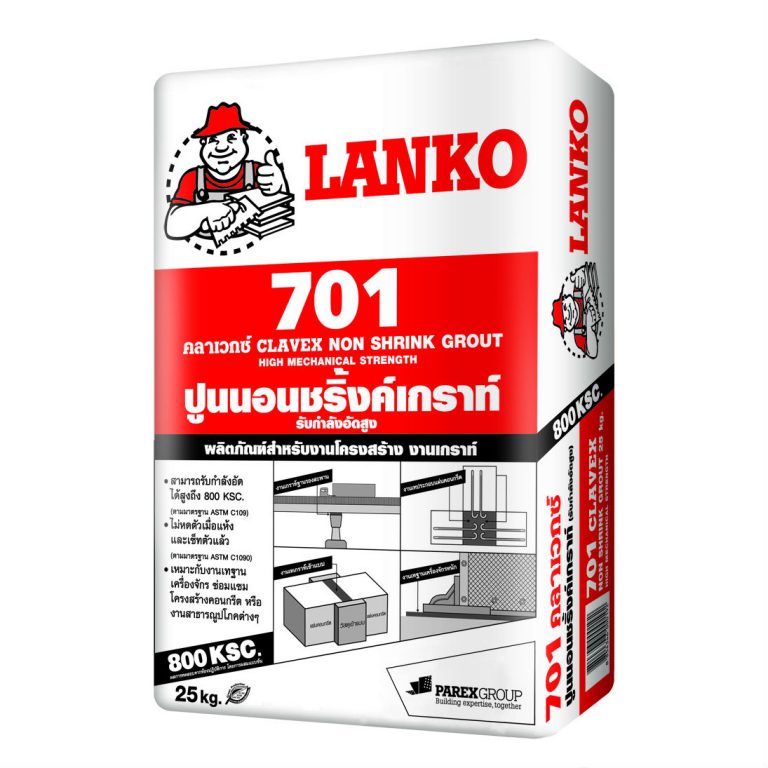 LANKO 701 ปูนนอนชริ้งค์เกราท์/ 25kg – บริษัท ดอยสะเก็ดไม้แบบ จำกัด